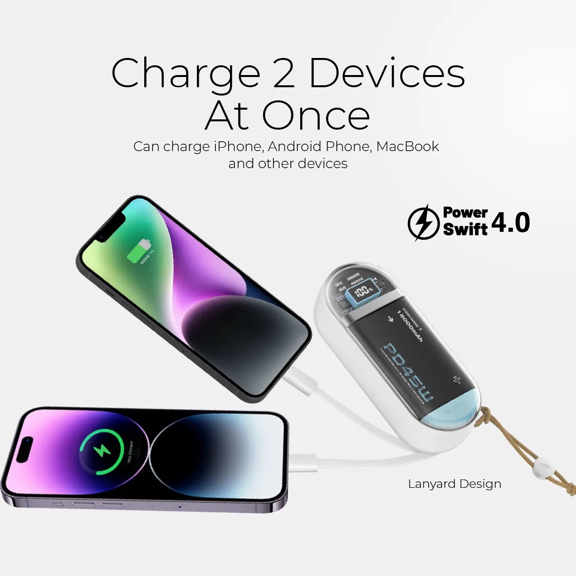 Pin dự phòng Mazer PowerCharge Link 1545 15000mAh PD45W